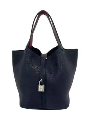 Hermès 2017 Clemence Picotin Lock 22 Handbag - Blue