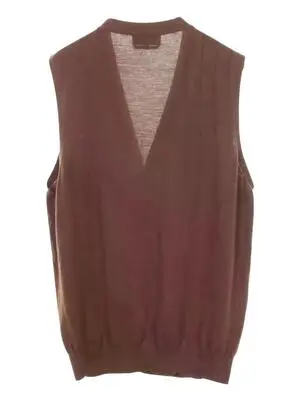 Hermès Wool Knit Vest - Brown