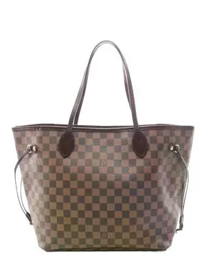 LOUIS VUITTON Damier Ebene Neverfull Mm Tote Bag - Brown