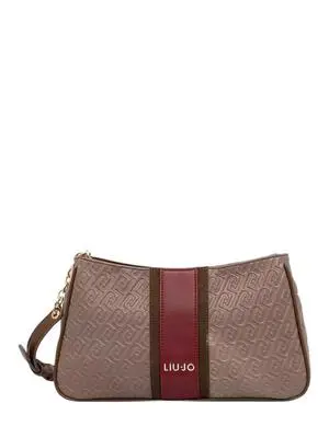 Liu Jo Monogram Embossed Crossbody Bag - Neutrals