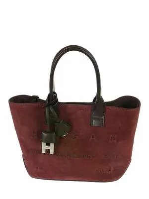 Hogan Suede Shopping Bag Mini - Red