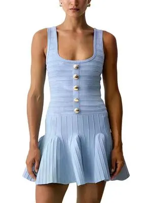 Retrofete Brooke Mini Dress - Blue