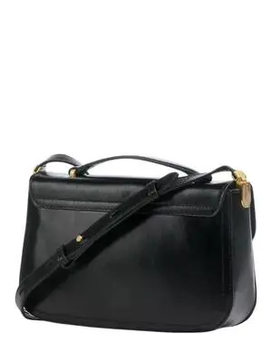 THE BRIDGE The Bridge Leather Flap-Top Tote Bag Black