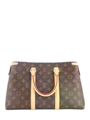 LOUIS VUITTON Monogram Canvas Soufflot Mm Tote Bag - Neutrals
