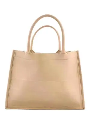 Dior Book Embossed Leather Medium Tote Bag - Neutrals