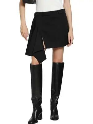 GIVENCHY GIVENCHY Wool Slashed Mini Skirt