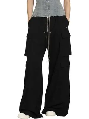 Rick Owens Double Cargo Jumbo Bela Trousers - Black