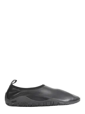 JIL SANDER Elbe Stretch Satin Slip-on Slippers - Black