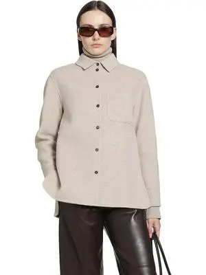 Max Mara Wool And Cashmere Broadcloth Jacket - Beige