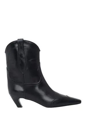 KHAITE Khaite Logo Ankle Boots