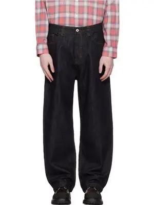 COOR Washed Loose-fitting Jeans - Indigo