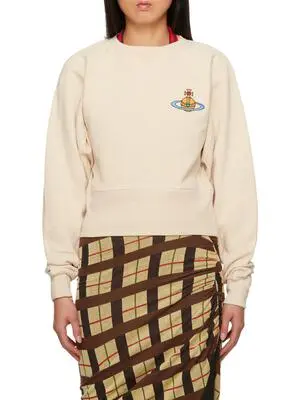 VIVIENNE WESTWOOD Vivienne Westwood Orb Embroidered Cotton Sweatshirt