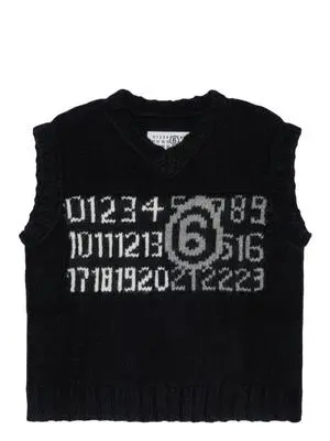MAISON MARGIELA Sleeveless Knit Tank Top - Black