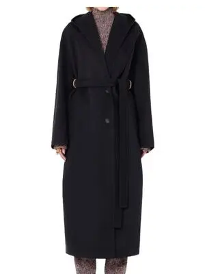Sportmax Long-sleeved Coat - Black