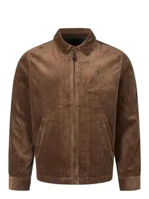 Polo Ralph Lauren Embroidered-logo Corduroy Jacket - Brown