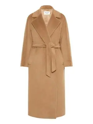 Max Mara Weekend Max Mara Belted Wrap Coat Camel