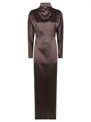 Max Mara Satin-finish Maxi Dress - No