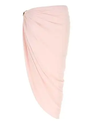 Sportmax Asymmetrical Draped Skirt - Pink