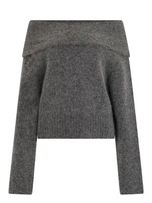 Giuseppe Di Morabito Off-the-shoulder Sweater - Dark Gray