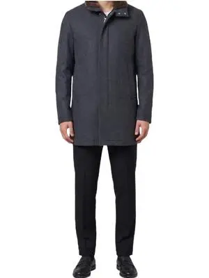 Herno Padded Jacket With Detachable Faux Fur Collar - Grey