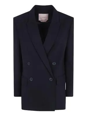 TWINSET Double-breasted Blazer - Black