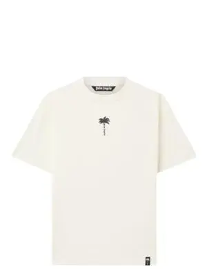 Palm Angels Palm Tree Statement Regular T-shirt - Off-white/black
