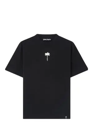 Palm Angels Palm Tree Statement Regular T-shirt - Black/off-white