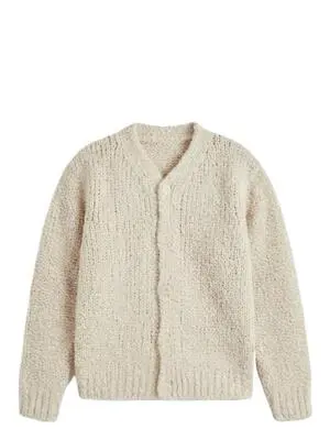 SUNFLOWER Long Sleeve V-neck Cardigan - Ecru