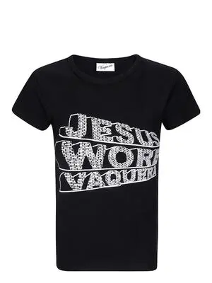 Vaquera Jesus Wore" Baby T-shirt - Black