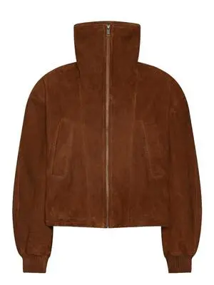 ROTATE BY BIRGER CHRISTENSEN ROTATE Suede Cropped Jacket
