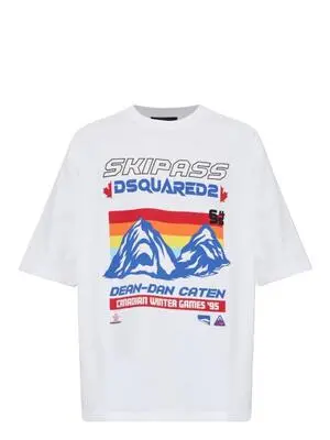 Dsquared2 Printed Crewneck T-shirt - White