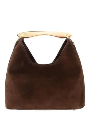 ELLEME PARIS Small Boomerang Suede Bag - Brown