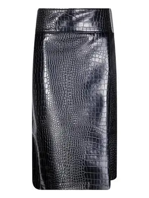 Sportmax Aquile Embossed Midi Skirt - No