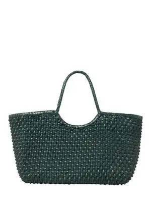 Dragon Diffusion Dragon Diffusion Nantucket Woven Tote Bag Green