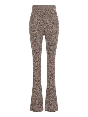 SPORTMAX Sportmax Marled Flared Knitted Trousers