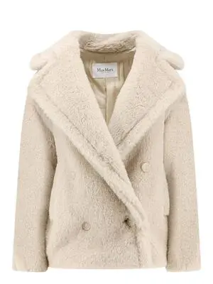 Max Mara Long Sleeved Coat - Nude