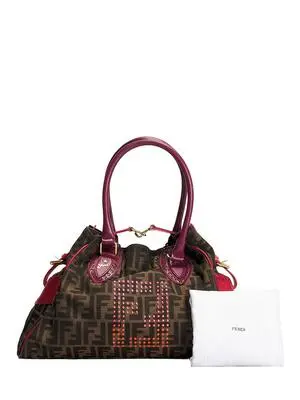 FWRD RENEW Fendi Zucca Chef De Jour Handbag - Brown
