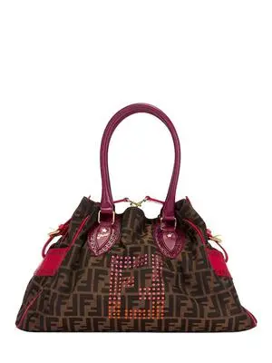 Fendi Zucca Chef De Jour Handbag - Brown