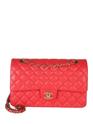 Chanel Quilted Caviar Classic Double Flap Bag - Red
