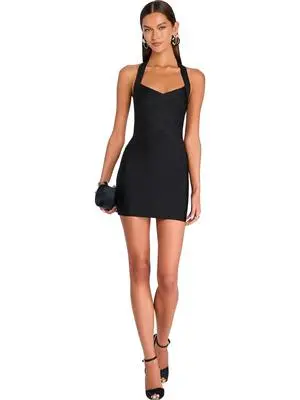 Retrofete Avira Bandage Mini Dress - Black