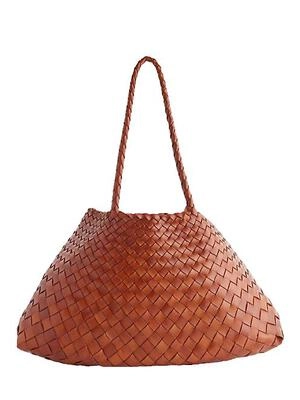 Dragon Diffusion Dragon Diffusion Santa Croce Leather Basket Bag Tan