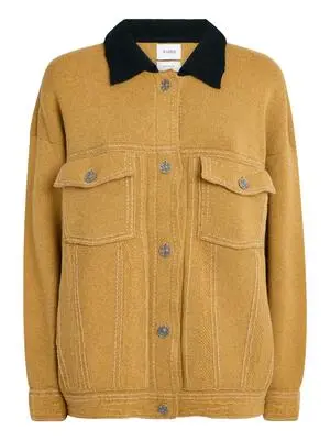 BARRIE Cashmere-cotton Oversized Jacket - Brown