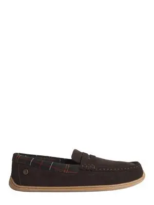 Barbour Suede Albert Slippers - Brown
