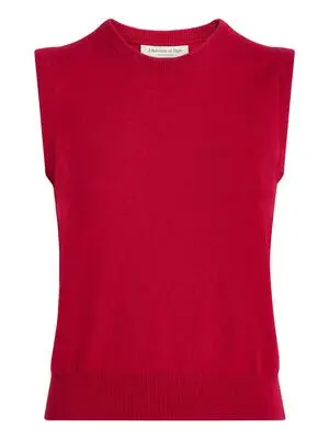Johnstons Of Elgin Johnstons Of Elgin Cashmere Iris Tank Top Red