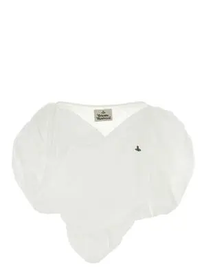 VIVIENNE WESTWOOD Puff-sleeved Asymmetrical V-neck Blouse - No