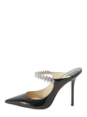 JIMMY CHOO Embellished Stiletto High Heels - Black