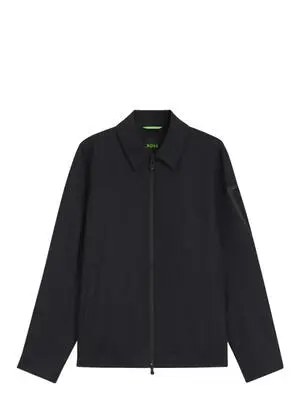 Hugo Boss Boss Water-repellent Stretch Jacket - Dark Blue