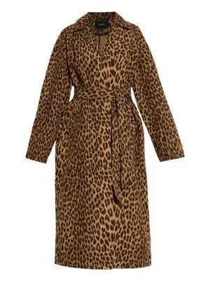 Zadig&Voltaire Zadig & Voltaire Mantle Coat With Leopard Print Brown