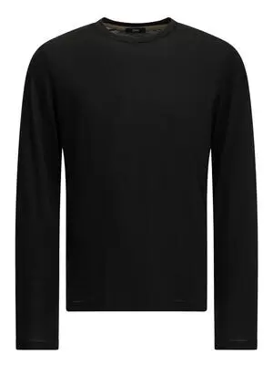 Herno Herno Long-Sleeve Wool T-Shirt Black