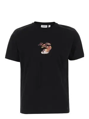 Off-White Logo Printed Crewneck T-shirt - Black